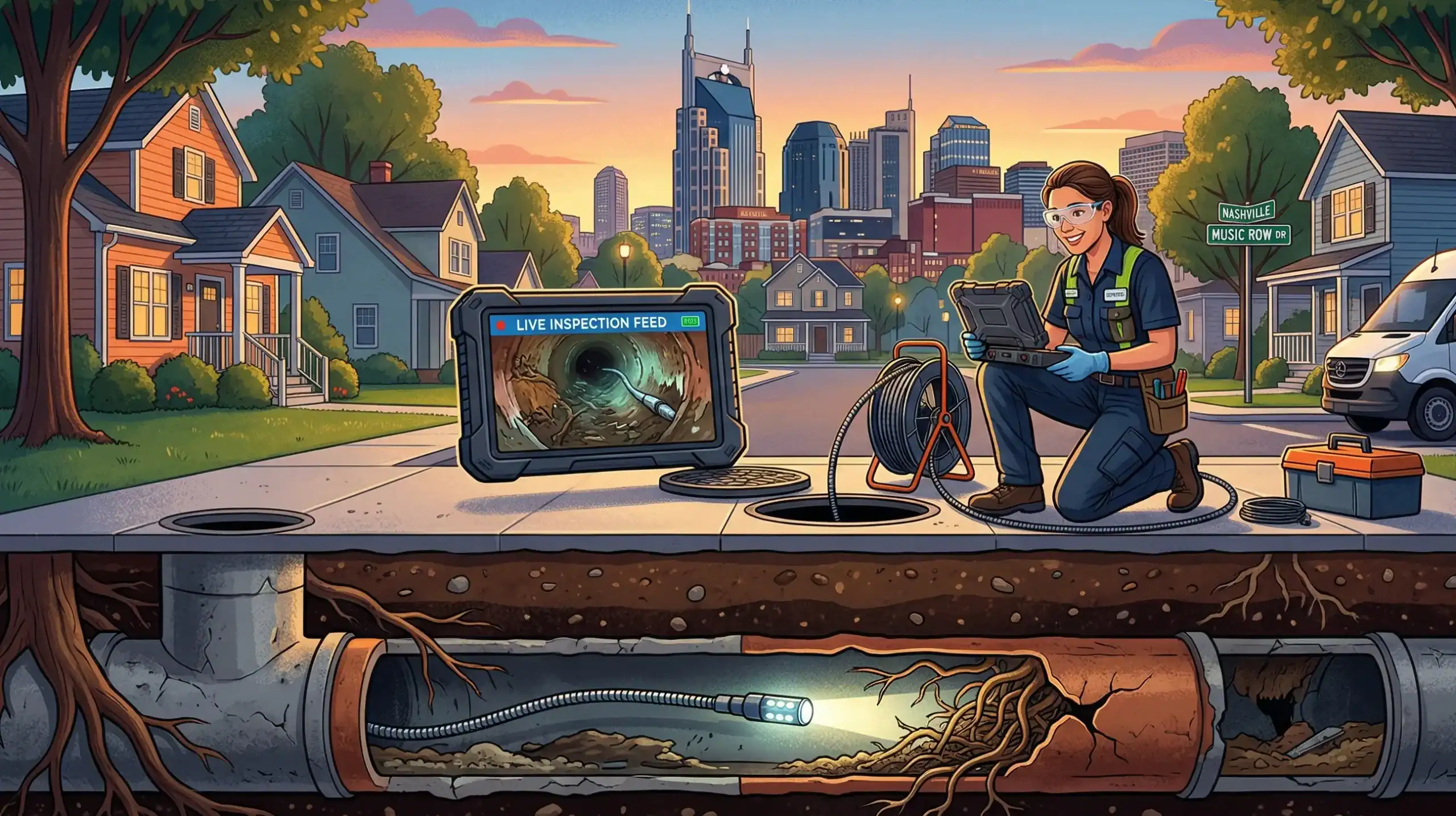 CCTV Drain Camera Inspection Nashville | How It Works